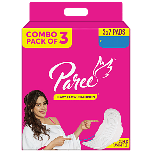 Buy Paree Soft Feel Sanitary Pads - Quick Absorption, Rash Free ...