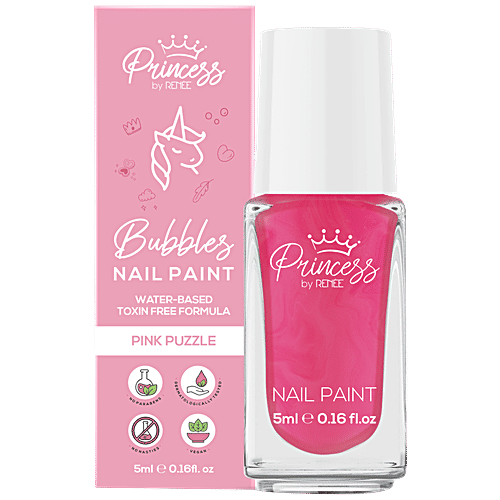 Buy Renee Princess By Bubbles Nail Paint Pink Puzzle Online at Best ...