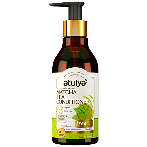 Buy Atulya Matcha Tea Conditioner - With Aloe Vera, Protects Damage ...