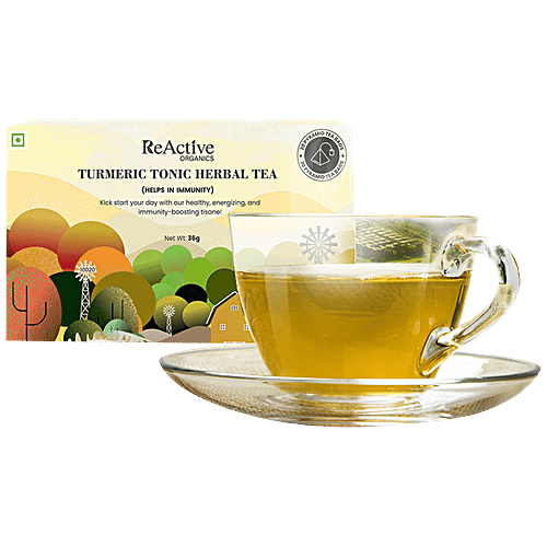 Buy ReActive Organics Turmeric Tonic Herbal Tea - Helps In Immunity ...