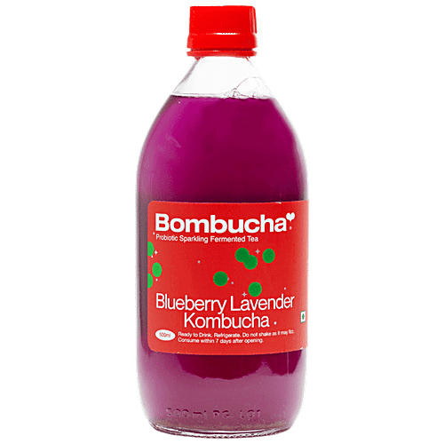 Buy Bombucha Blueberry Lavender Kombucha - Probiotic Sparkling ...