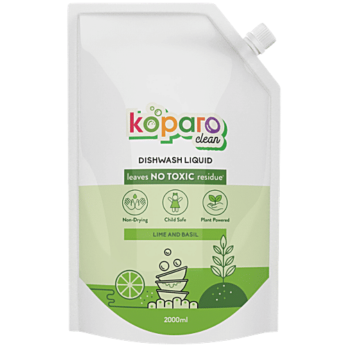 Buy Koparo Clean Lime & Basil Dishwash Liquid Online at Best Price of ...