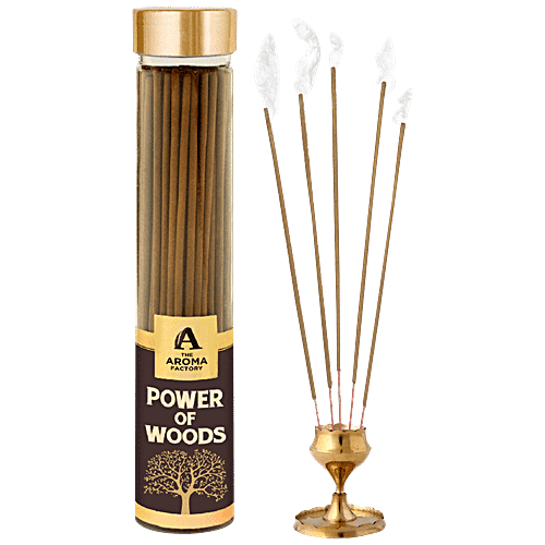 Buy The Aroma Factory Incense Sticks/Agarbatti - Power Of Woods, 0% ...