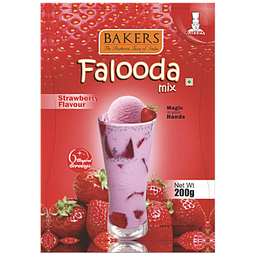 Buy BAKERS Falooda Mix - Strawberry Flavour Online at Best Price of Rs ...