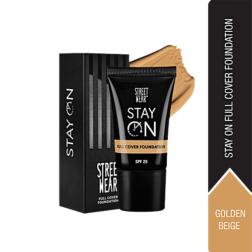 Buy Street Wear Stay On Full Cover Foundation - SPF-25, 16 Hr Long Wear ...