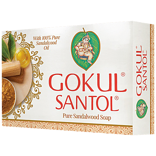 Buy Gokul Santol Pure Sandalwood Soap - Rich In Anti-Bacterial Properties Online at Best Price ...