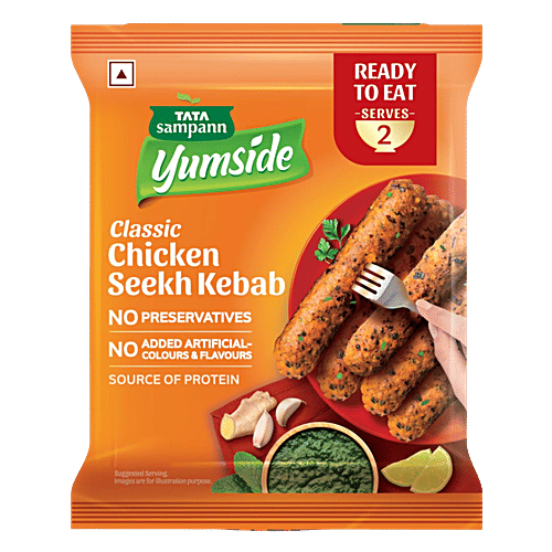Buy Tata Sampann Yumside Classic Chicken Seekh Kebab Online at Best ...