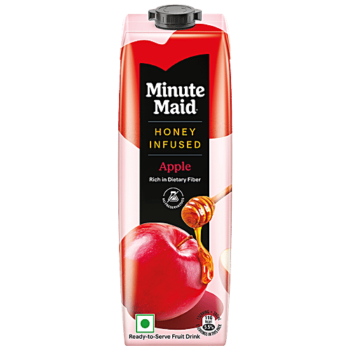 Buy Minute Maid Apple Juice - Honey Infused, Ready To Serve, Fruit ...