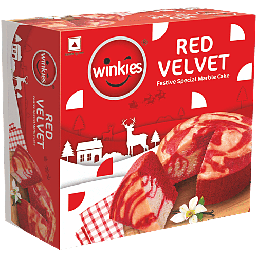 Buy Winkies Red Velvet Marble Cake - Festive Special Online at Best ...