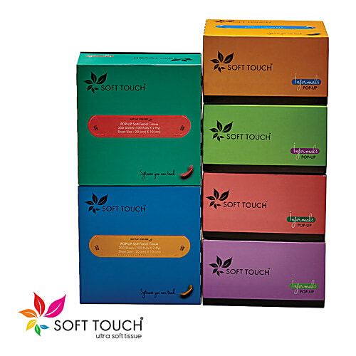 Buy Soft Touch Facial Tissue - 2 Ply Online at Best Price of Rs 300 ...