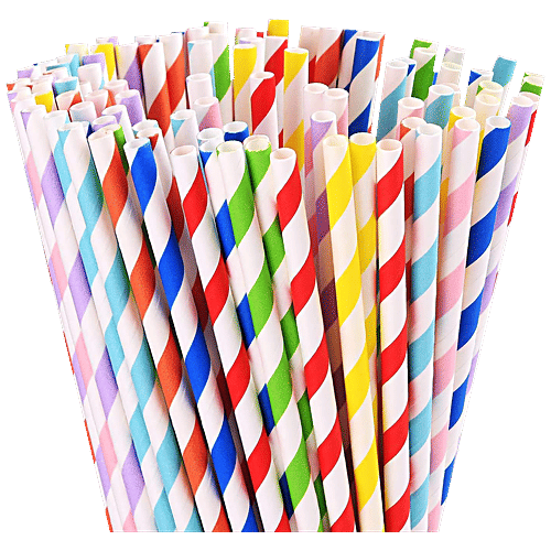 Buy VC Paper Straw - Disposable, Eco-Friendly, Assorted Colour Online ...
