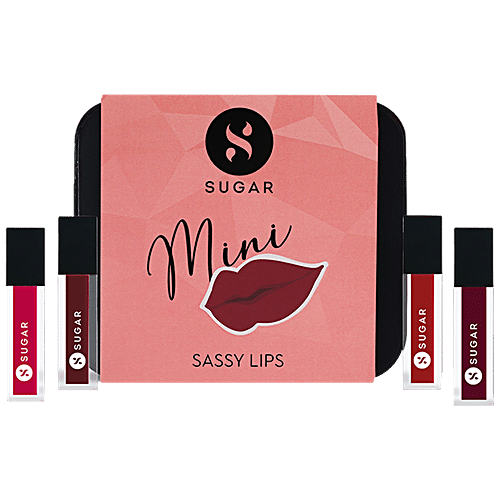 Buy Sugar Cosmetics Sassy Lips Mini Lipstick Set Online at Best Price ...