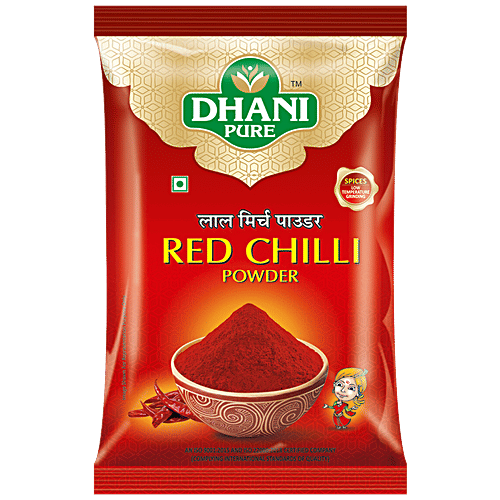 Buy Dhani Pure Red Chilli Powder - 100% Natural, No Artificial Colours ...