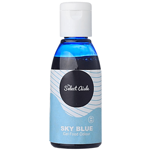 Buy The Select Aisle Gel Food Colour - Sky Blue, Premium Quality, Adds ...