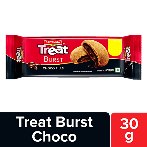 Buy Britannia Treat Burst Choco Fills Cookies - Rich, Creamy & Crunchy ...