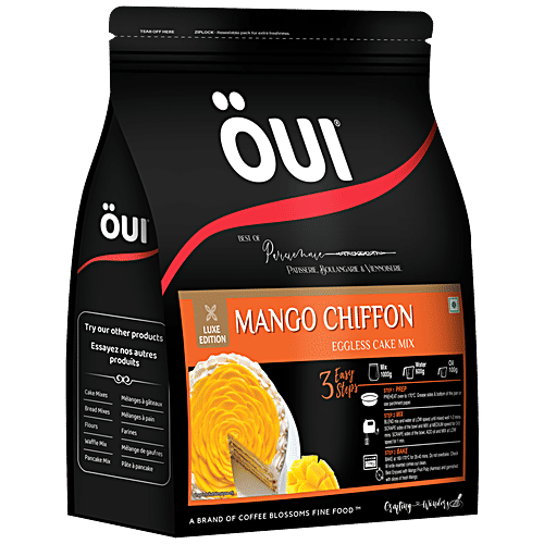 Buy OUI Mango Chiffon Eggless Cake Mix - Luxe Edition, Super Soft ...