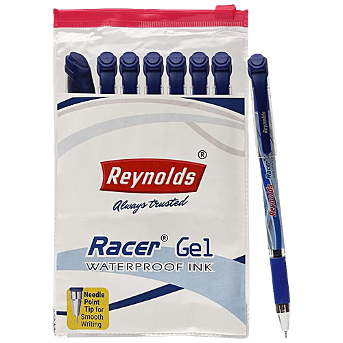 Buy Reynolds Racer Gel Pen Set - Blue Online at Best Price of Rs 104 ...