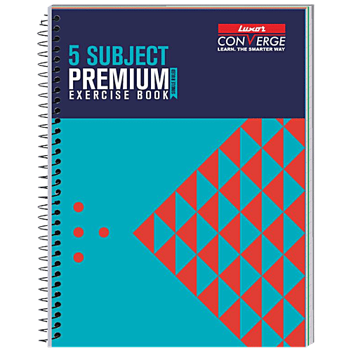 Buy Luxor Premium Exercise Notebook - Ruled, Single Line, Spiral ...