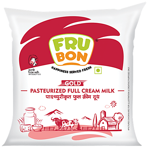 Buy FruBon Gold Pasteurized Full Cream Milk - Premium, Rich In Protein ...