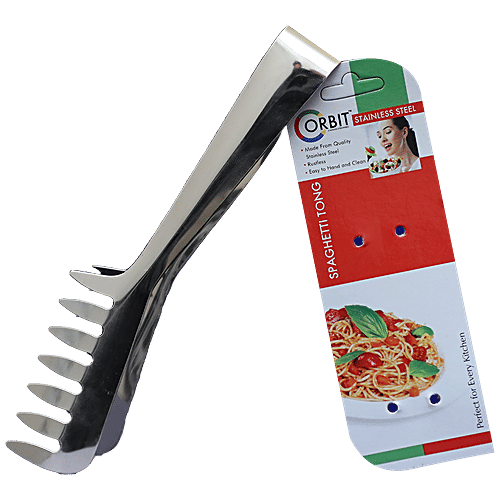 Buy Orbit Stainless Steel Spaghetti Tong - Easy To Handle & Clean ...