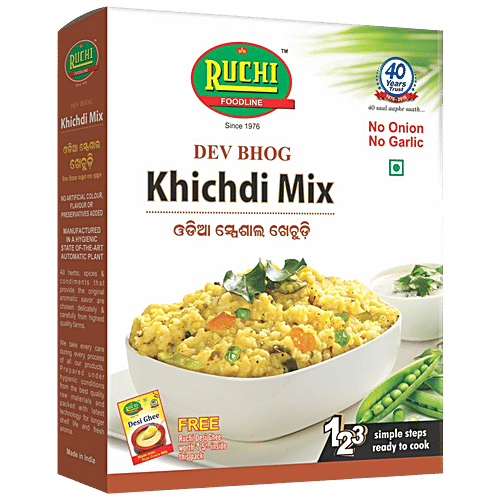 Buy RUCHI Dev Bhog Khichdi Instant Mix - No Onion & Garlic Online at ...