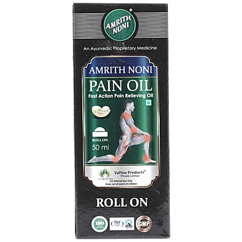 Buy Amrith Noni Pain Oil - Roll On, Fast Action Relief, Ayurvedic ...