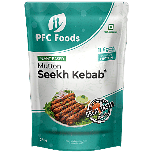Buy PFC Foods Plant-Based Mutton Seekh Kebab - Vegetarian & Great Taste ...