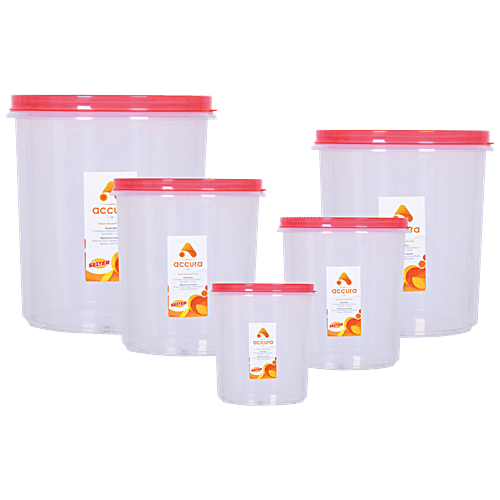 Buy Accura Storage Containers - Round, Strong, Durable, Leakproof ...