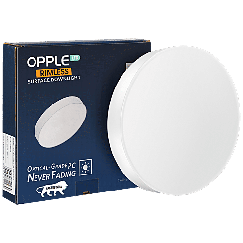 Buy Opple 12-Watts LED Rimless Surface Down Light Warm Light - 3000 K ...