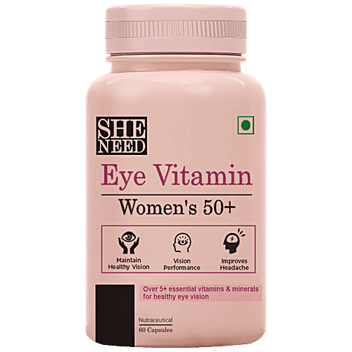 Buy SheNeed Eye Vitamin Women’s 50+ Tablets - Healthy Vision, Natural ...