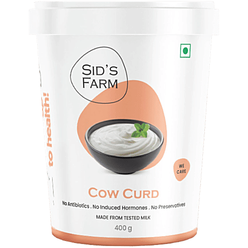 Buy Sids Farm Cow Curd - 100% Pure, No Hormones, Rich In Calcium ...