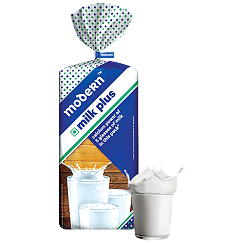 Buy MODERN Milk Plus Bread - Rich In Calcium, Fresh, Fluffy, Sweet ...