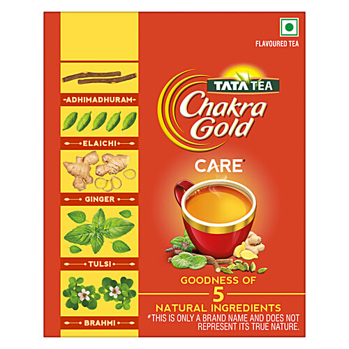Buy Tata Tea Chakra Gold Care Flavoured Tea - Brahmi, Ginger, Tulsi ...