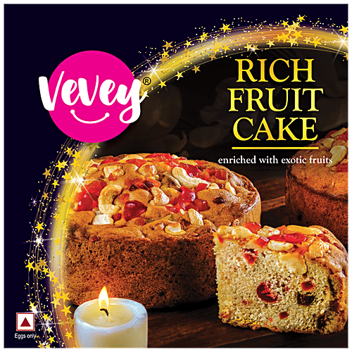 Buy VEVEY Rich Fruit Cake - Enriched With Exotic Fruits Online at Best ...
