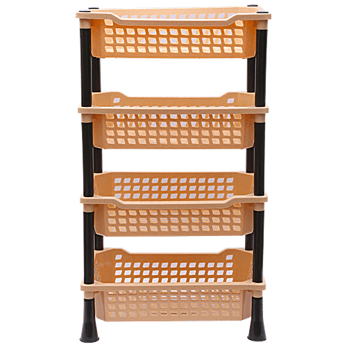 Buy Lapaz Rack Stack Kitchen Stand - 4 Tier, Light Brown, Multipurpose ...
