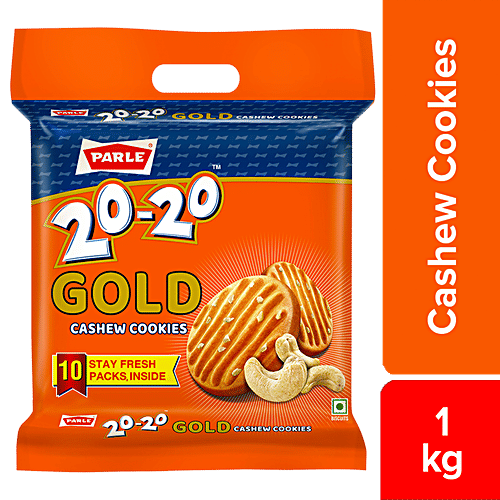 Buy Parle 20-20 Gold Cashew Almond Cookies Online at Best Price of Rs 160 - bigbasket