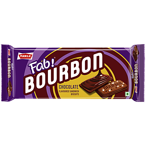 Buy Parle Fab Bourbon Cream Biscuits - Chocolate Online at Best Price ...