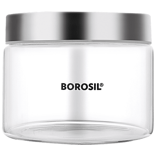 Buy Borosil Endura Glass Jar/Airtight Storage Container - Round, For ...