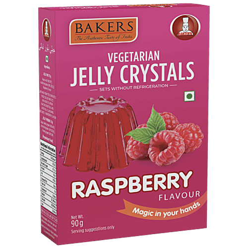 Buy BAKERS Vegetarian Jelly Crystals Raspberry - Sets Without ...