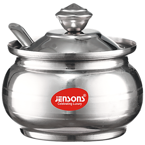 Buy Jensons Stainless Steel Ghee Pot With Spoon - For Home & Kitchen ...