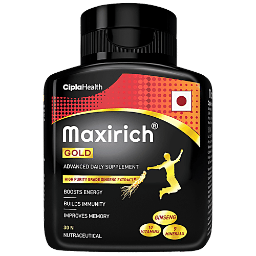 Buy Maxirich Gold Softgel Capsule - Advanced Daily Supplement, Boosts ...