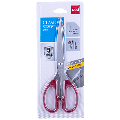 Buy Deli Scissors - W6010, Assorted Colour, 210 MM Online at Best Price ...