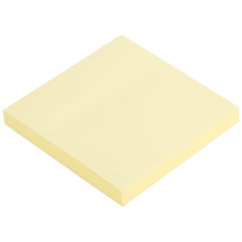 Buy Deli Sticky Notes - WA00353, 8 cm, Sqaure Shaped, Yellow Colour ...