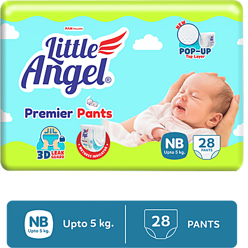 Buy Little Angel Premier Pants Baby Diapers - With Wetness Indicator ...
