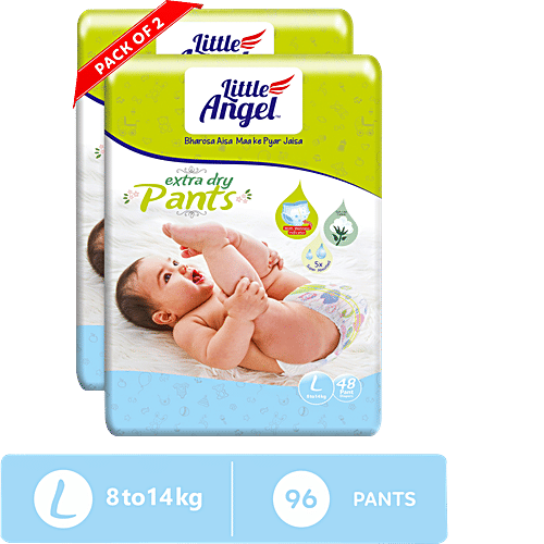 Buy Little Angel Extra Dry Pants Baby Diapers - With Wetness Indicator ...