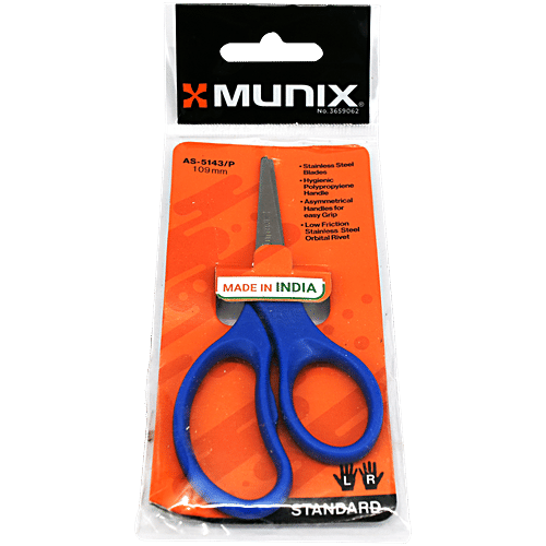 Buy Munix Scissor - Ergonomic Handle, Comfortable Grip, AS-5143/P, 109 ...