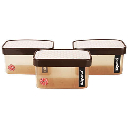 Buy Nayasa Fusion Containers Rectangle See Through, Transparent, Multi ...