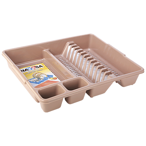 Buy Nayasa Monica Regular Kitchen Tray Utensil Drying Rack, Plate Rack ...