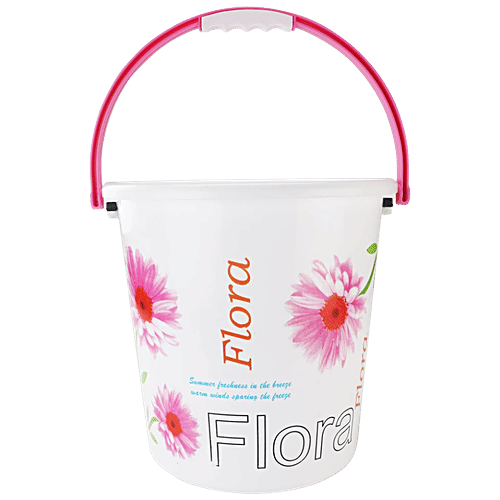 Buy Nayasa Boon Plastic Dlx Bucket With Handle No. 20 - Pink Online at ...