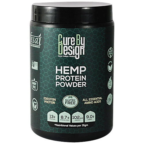 Buy Cure by Design Hemp Protein Powder - Dairy Free, Build & Repair ...